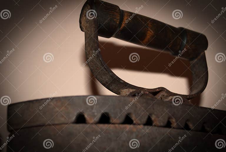 Old cast-iron iron stock photo. Image of rusty, warm - 31469204