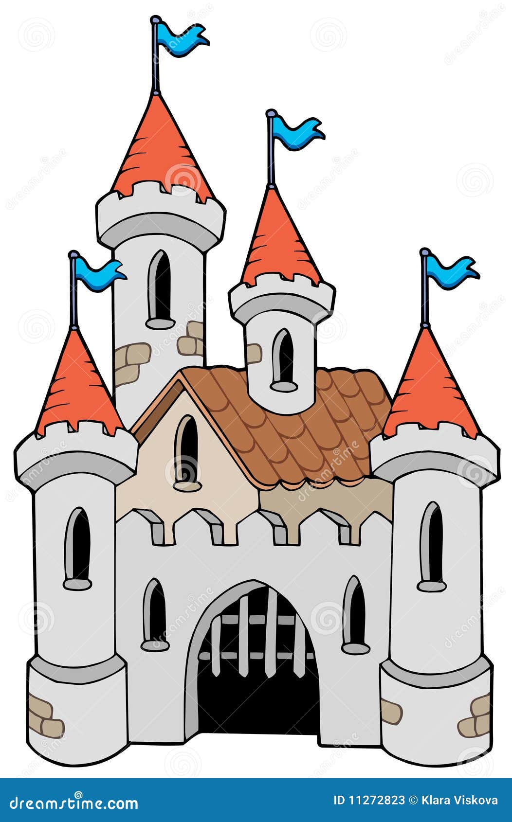 Old castle stock vector. Illustration of nobility, artwork - 11272823