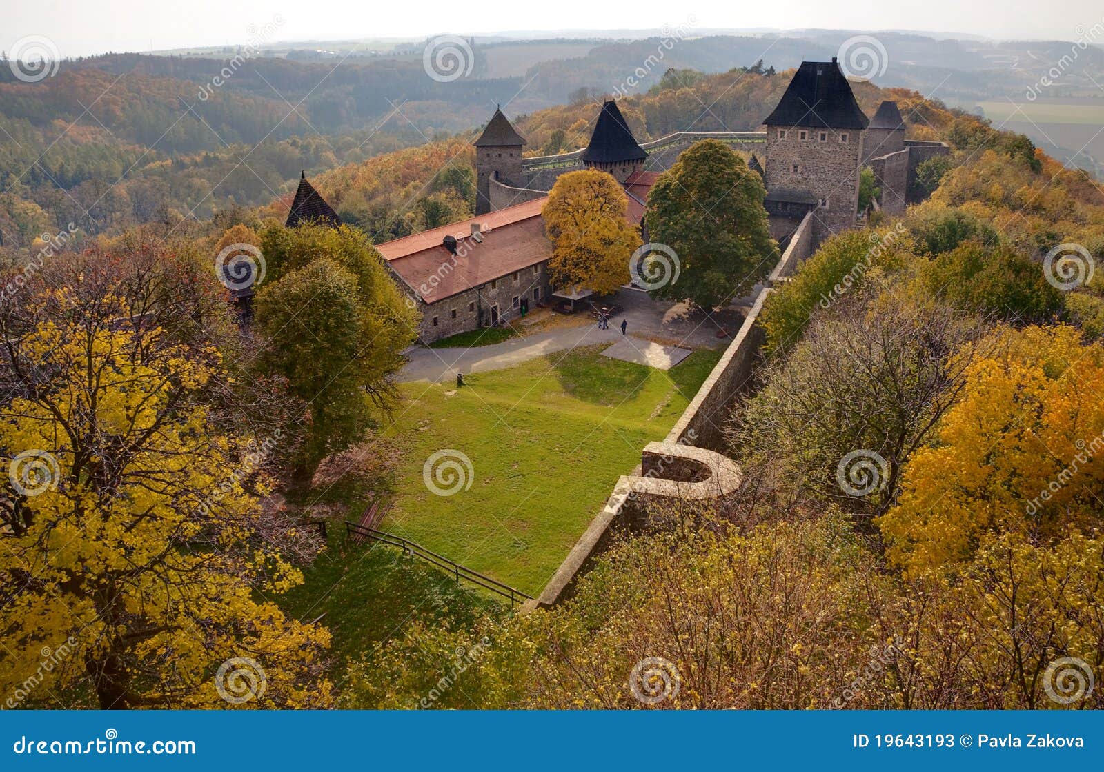Old castle stock image. Image of green, grass, scenic - 19643193