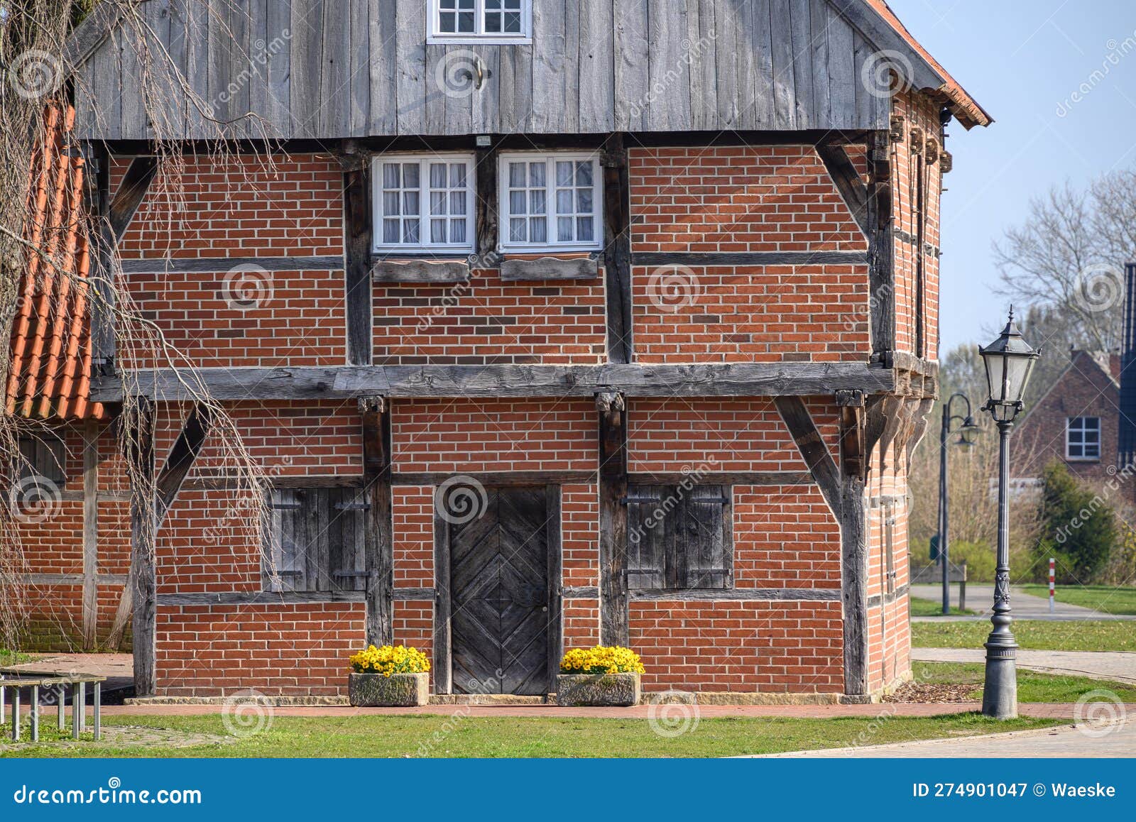 The Old Castle of Ahaus in Westphalia Stock Image - Image of tulips ...