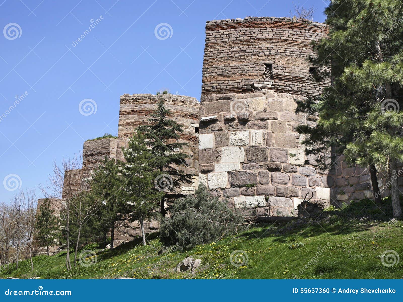 Old Castle in Ankara. Turkey Stock Photo - Image of blue, castle: 55637360