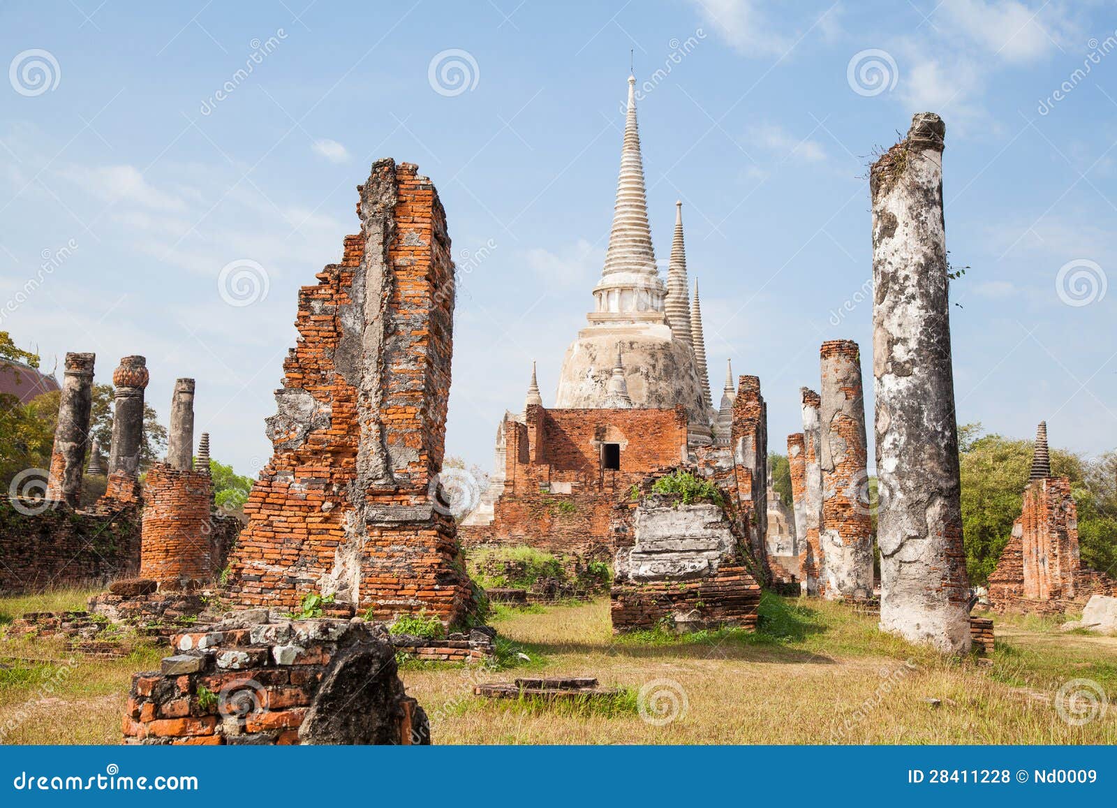 Old Castle in Ayutthaya Thailand. Stock Photo - Image of heritage ...