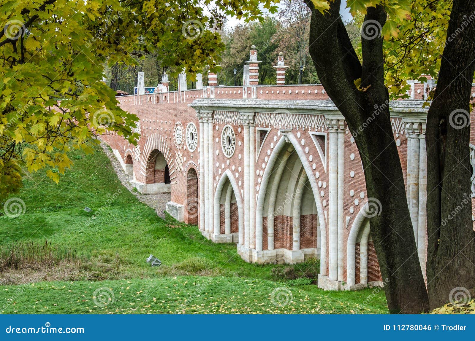 Old Castle Bridge in the Green Park Stock Photo - Image of city ...