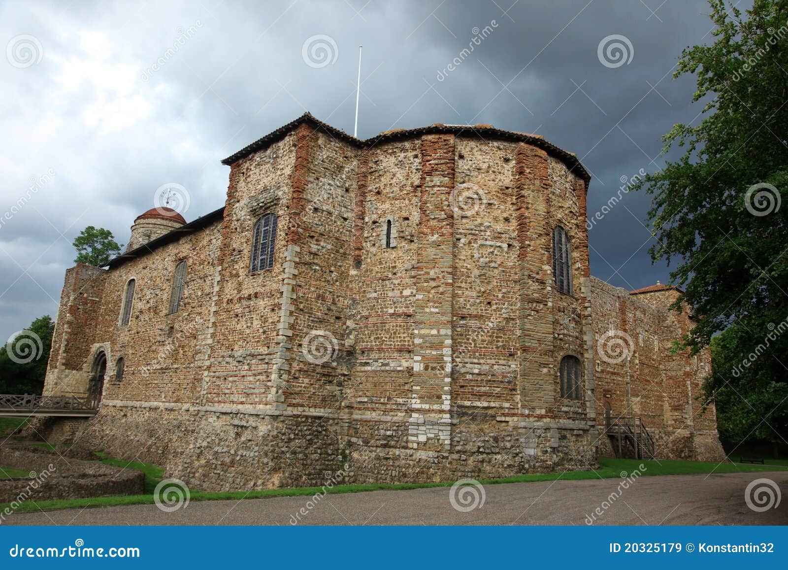 Old castle in Colchester stock image. Image of 11th, eleventh - 20325179