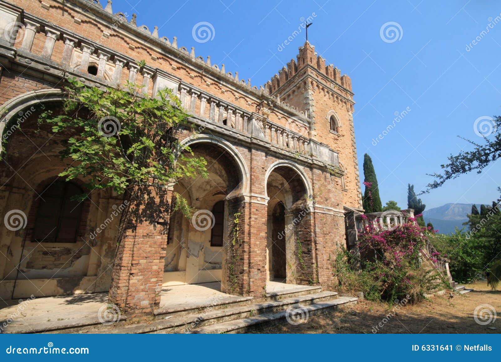 Old Castle on Corfu island stock image. Image of corfu - 6331641