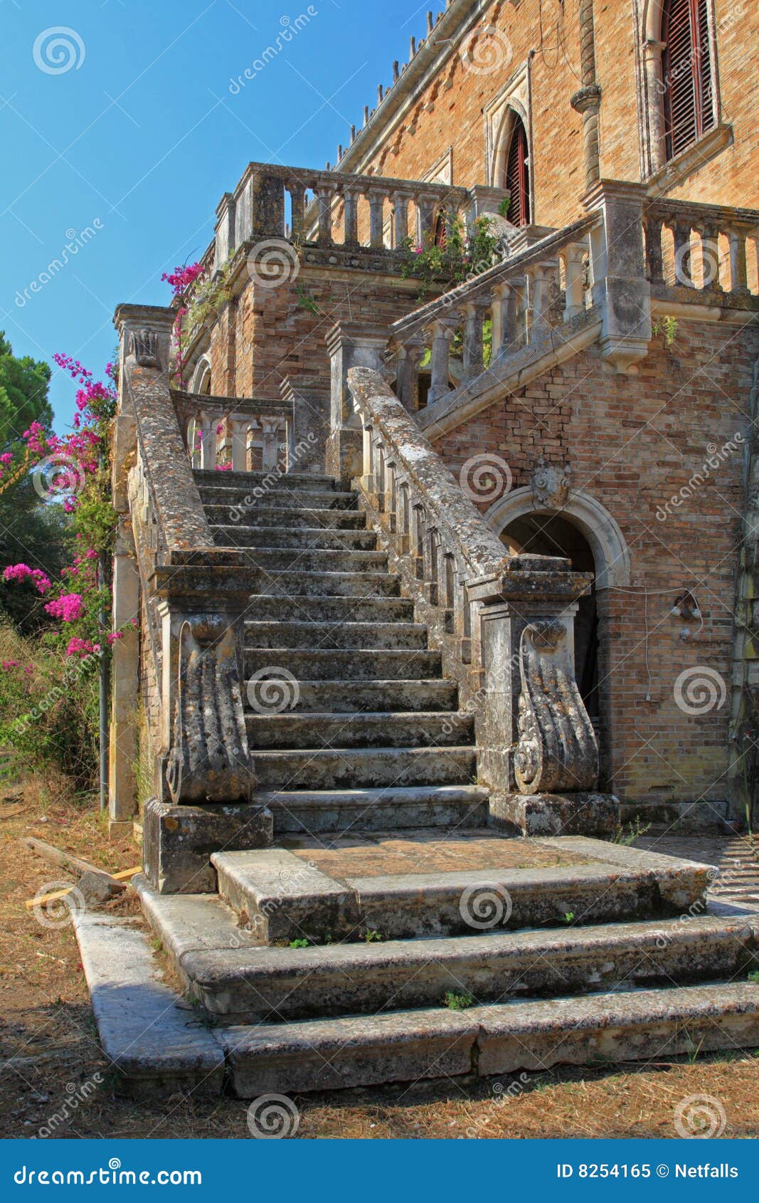 Old Castle on Corfu Island Greece Stock Image - Image of house, shape ...