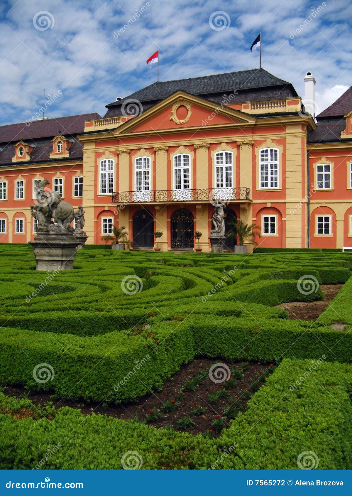 Old Castle - Czech Republic Dobris Stock Photo - Image of ornamented ...