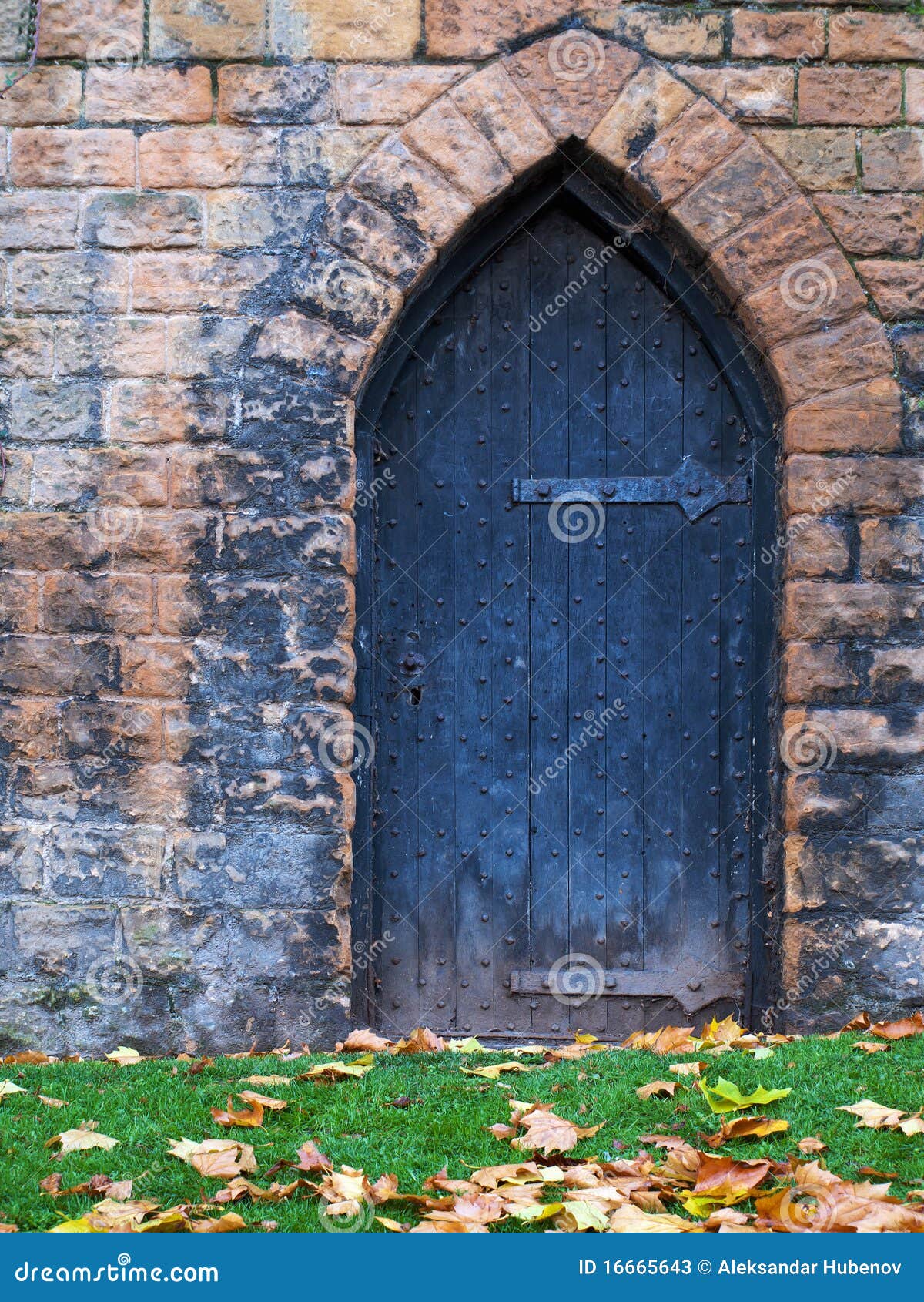 Old castle door stock image. Image of architectural, bolts - 16665643