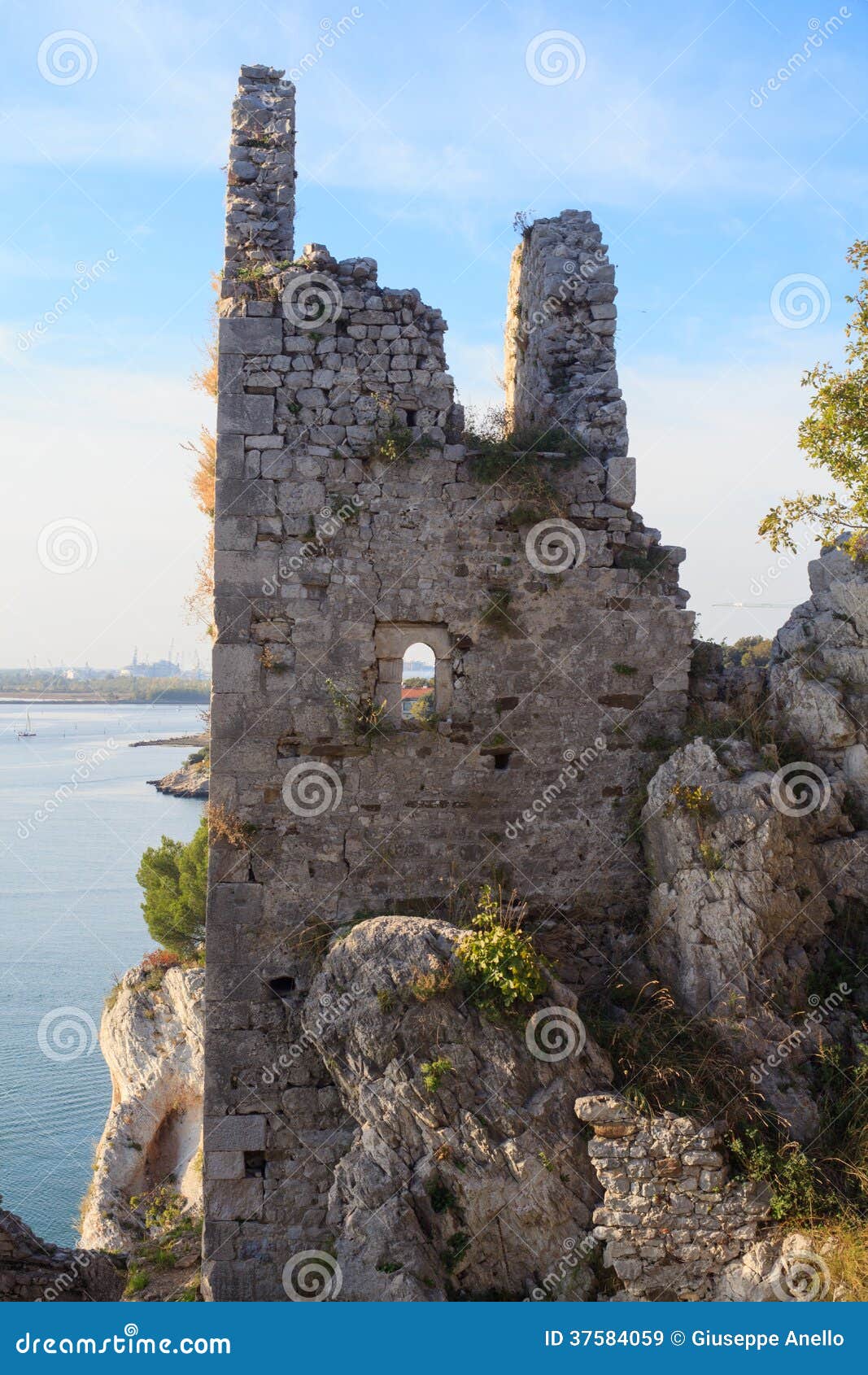 Old castle, Duino stock image. Image of adriatic, classic - 37584059