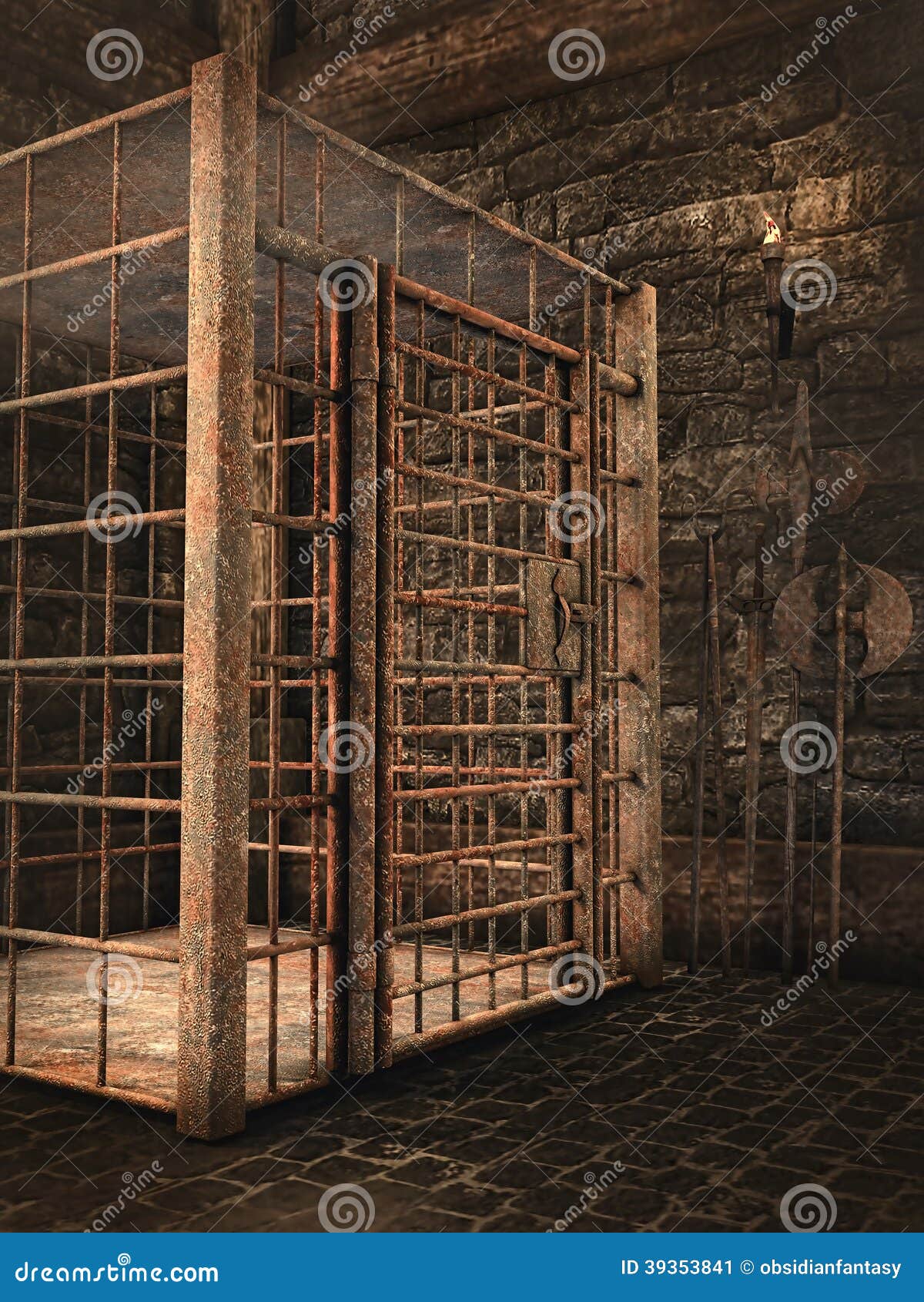 Old castle dungeon stock illustration. Illustration of dark - 39353841