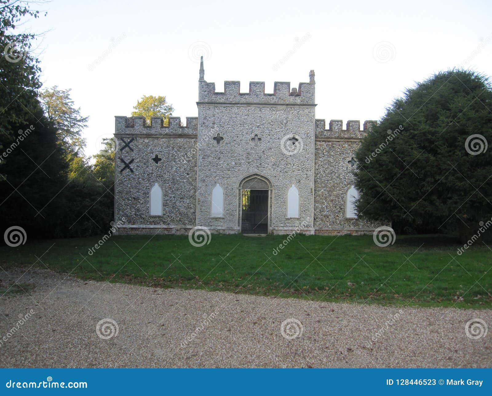 Castle Drive stock image. Image of entrance, drive, castle - 128446523