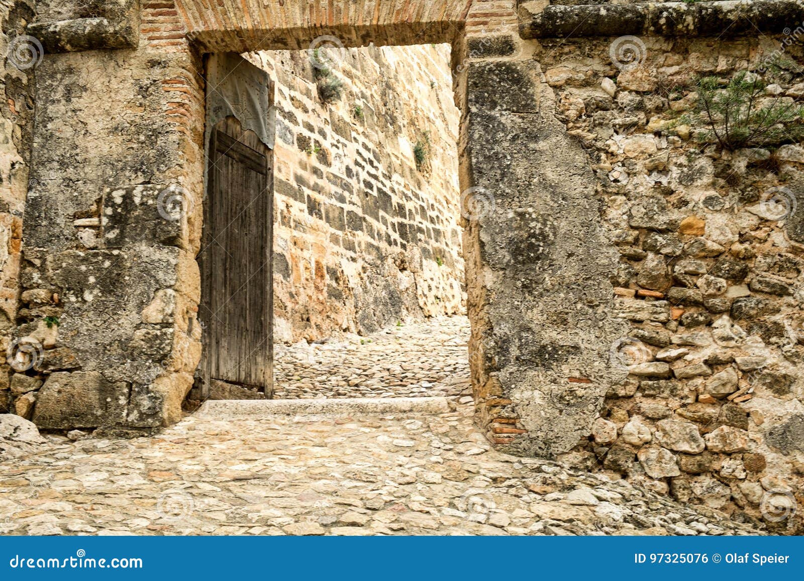 Old castle gate stock photo. Image of alicante, corridor - 97325076