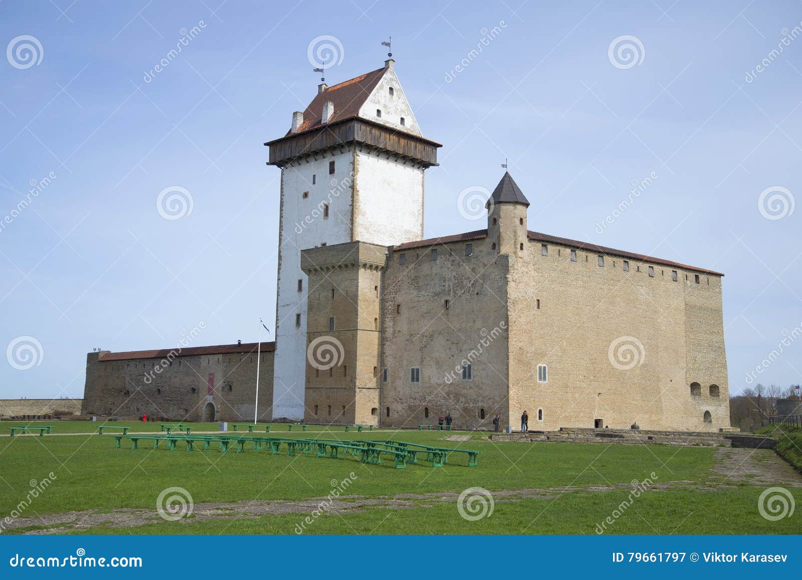 The Old Castle Herman S, Morning. Narva, Estonia Editorial Photography ...