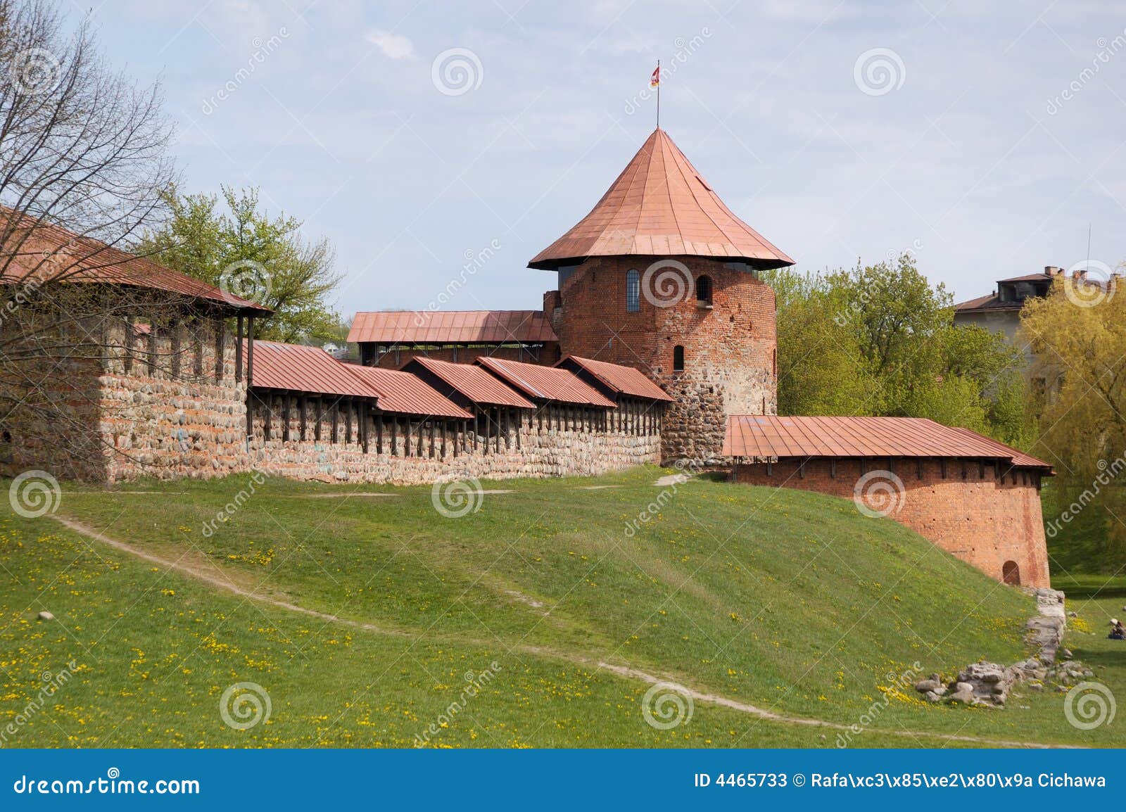 Old castle in Kaunas stock image. Image of knight, roof - 4465733