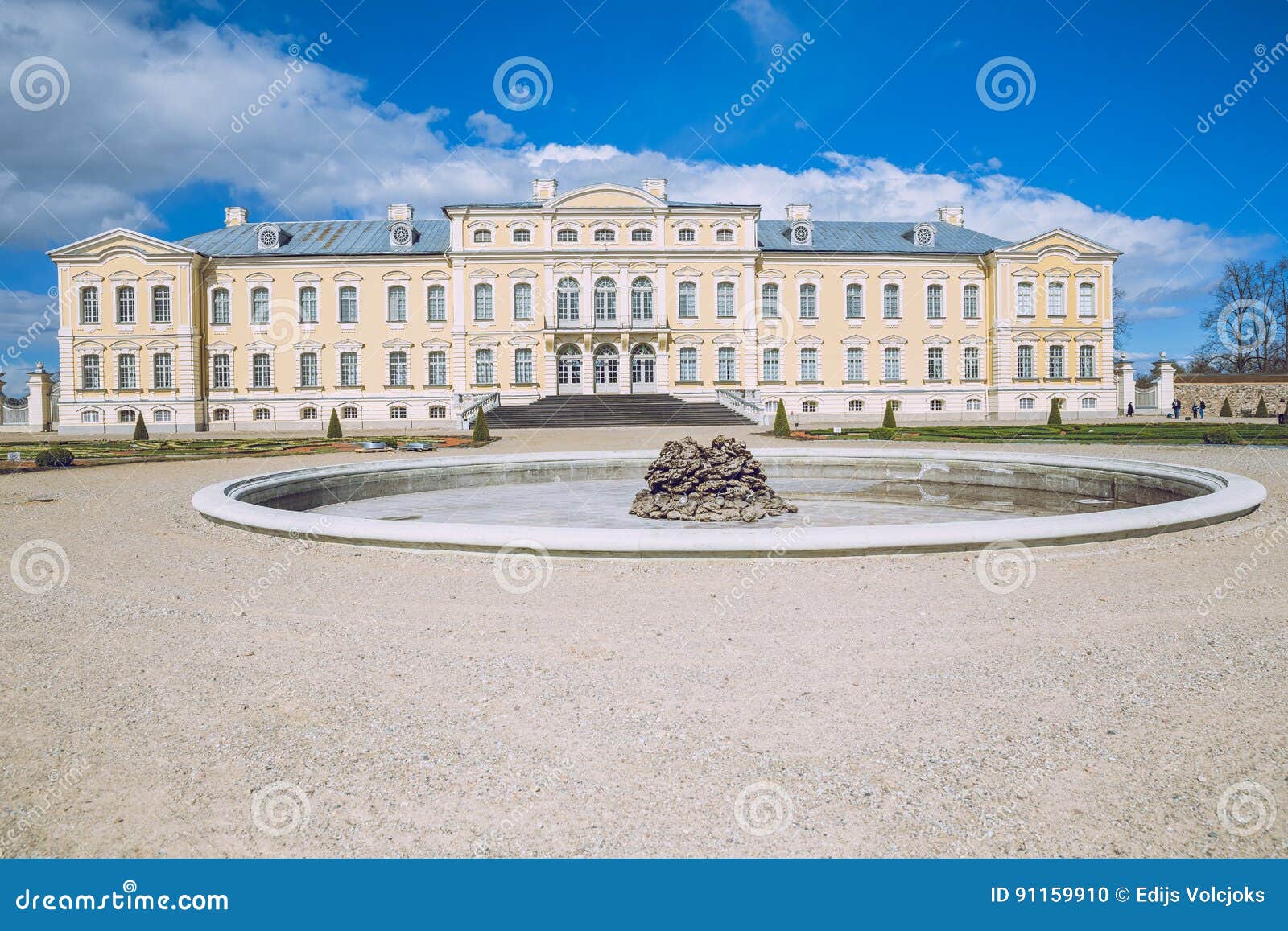 Old Castle in Latvia, Rundale. Stock Photo - Image of tourism, spring ...