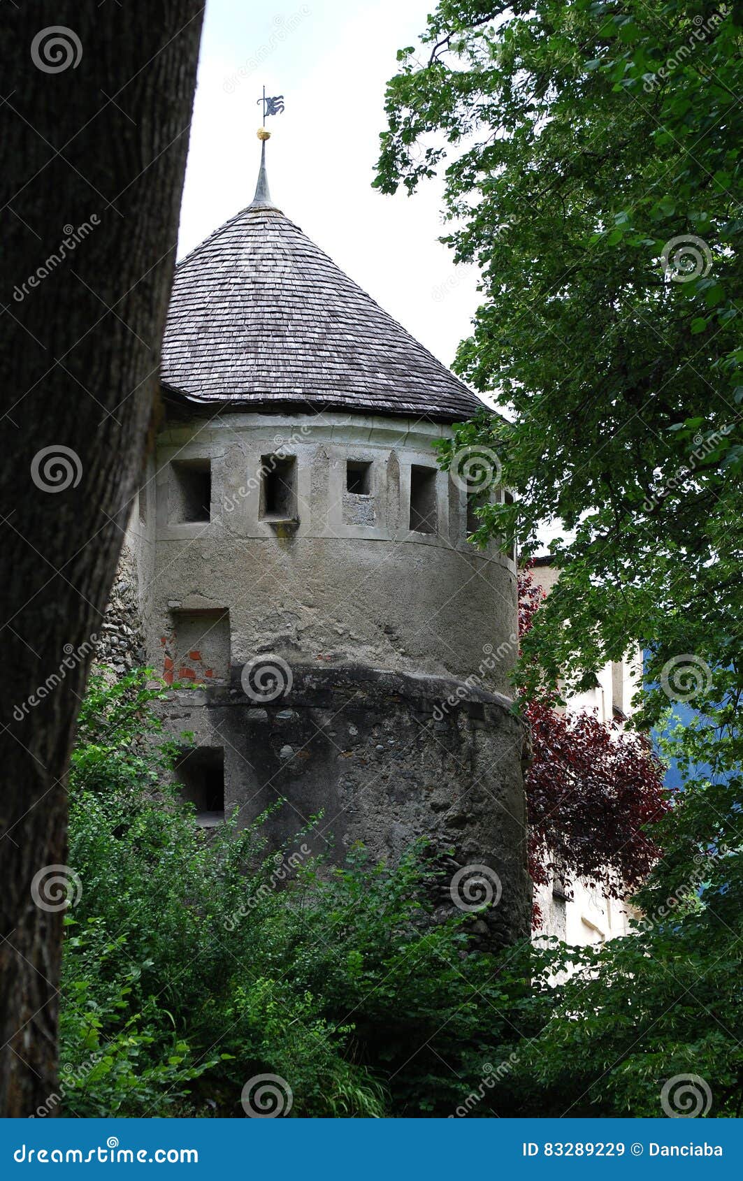 Old Castle in Lienz stock image. Image of adige, austria - 83289229
