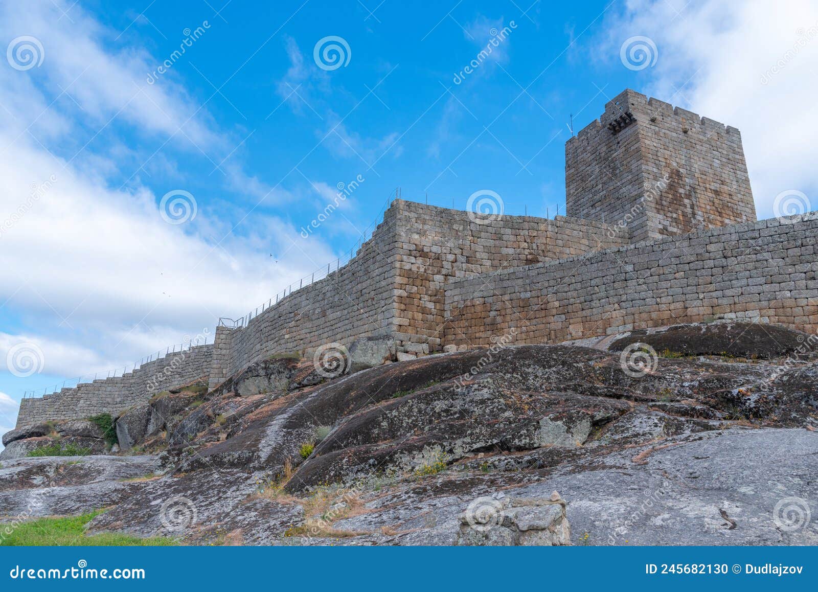 Old Castle in Linhares, Portugal Stock Photo - Image of stone, ancient ...