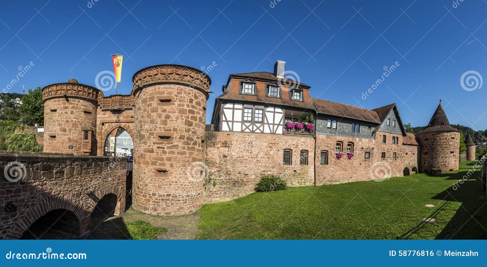 Old Castle in Medieval City of Buedingen Stock Photo - Image of german ...