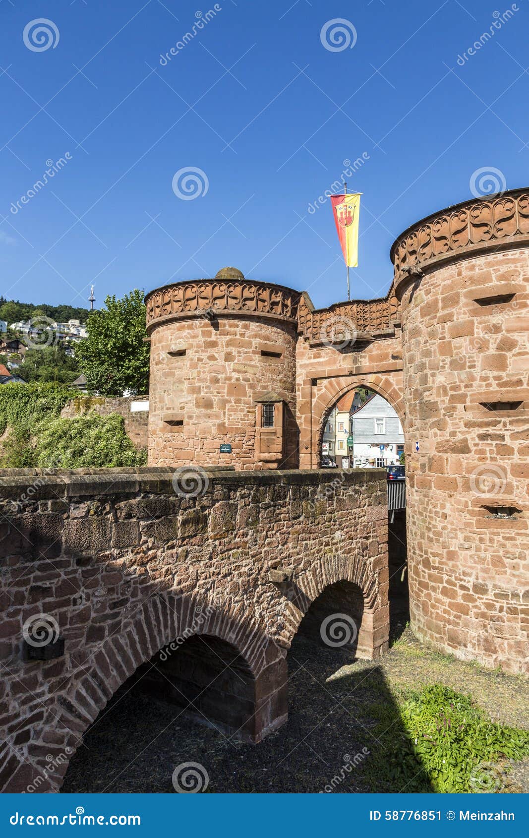 Old Castle in Medieval City of Buedingen Stock Image - Image of ...