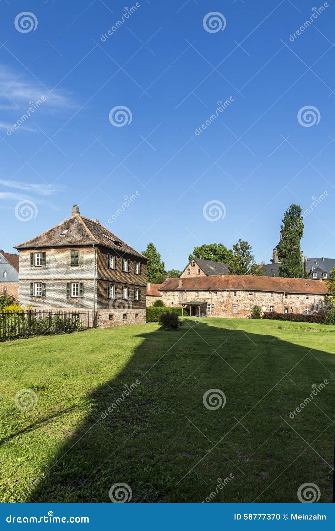 Old Castle in Medieval City of Buedingen Stock Photo - Image of ...