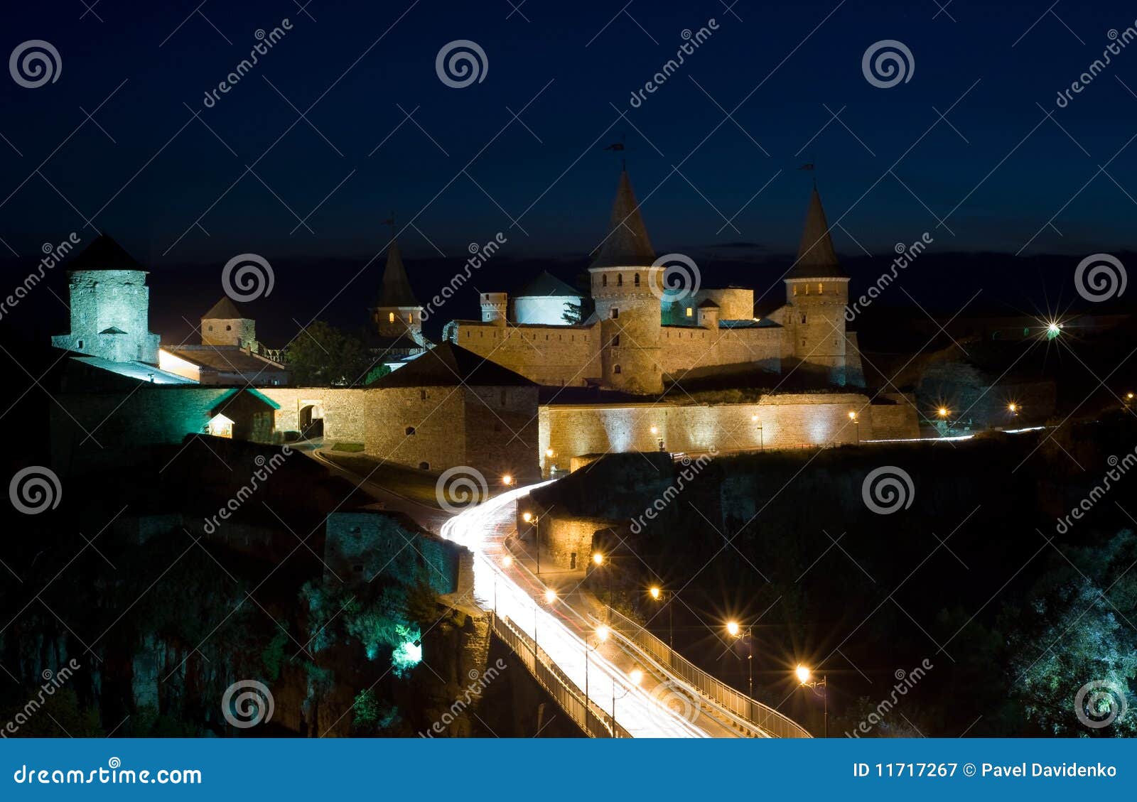 Old castle at Night stock image. Image of destinations - 11717267