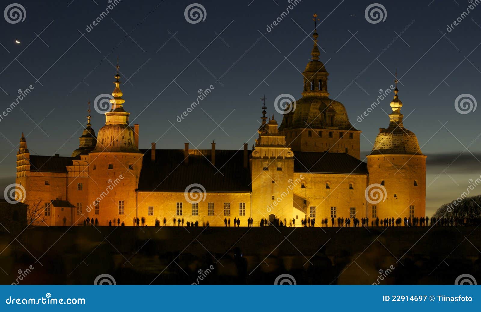 Old Castle in the Nightlight Stock Image - Image of night, historic ...