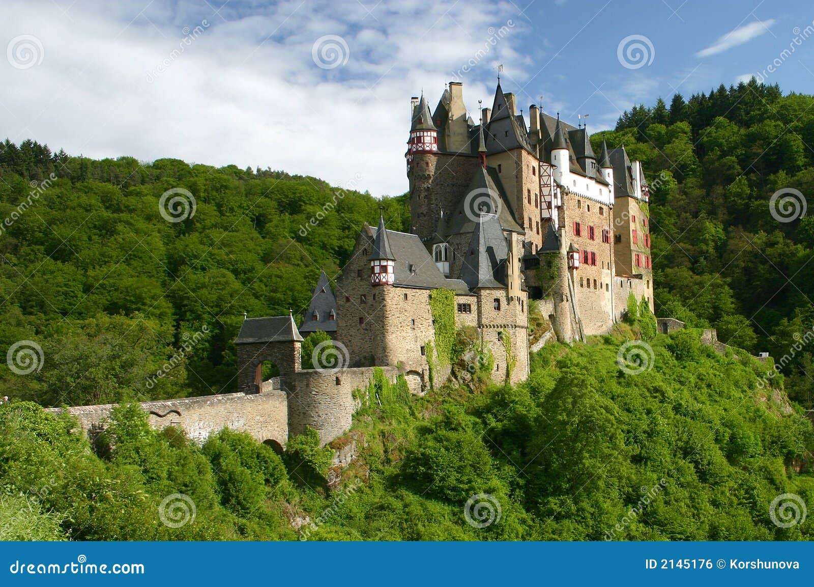 Old Castle. Rhine River Valley Stock Photo - Image of hotel, rhine: 2145176