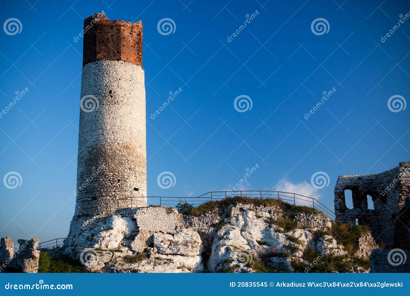 Old Castle Ruins Near Czestochowa Stock Image - Image of monument, aery ...