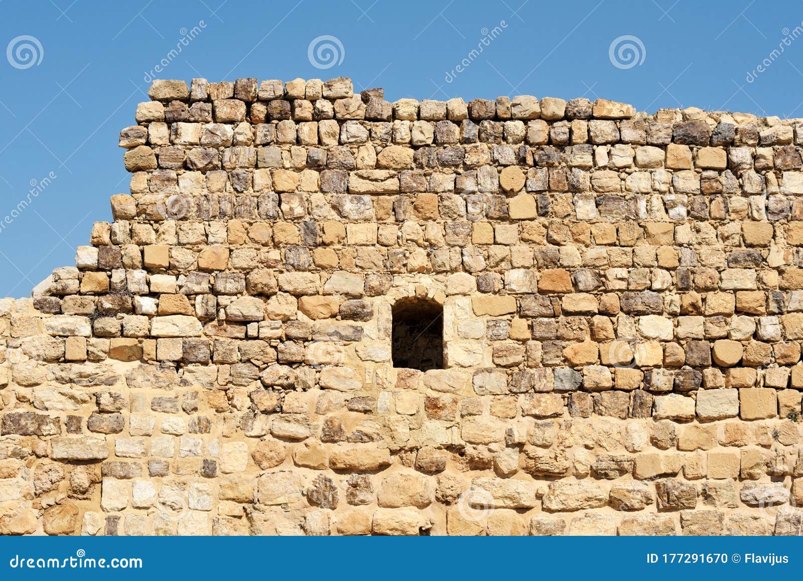 Old Castle Stone Wall Texture Background Stock Photo - Image of jordan ...