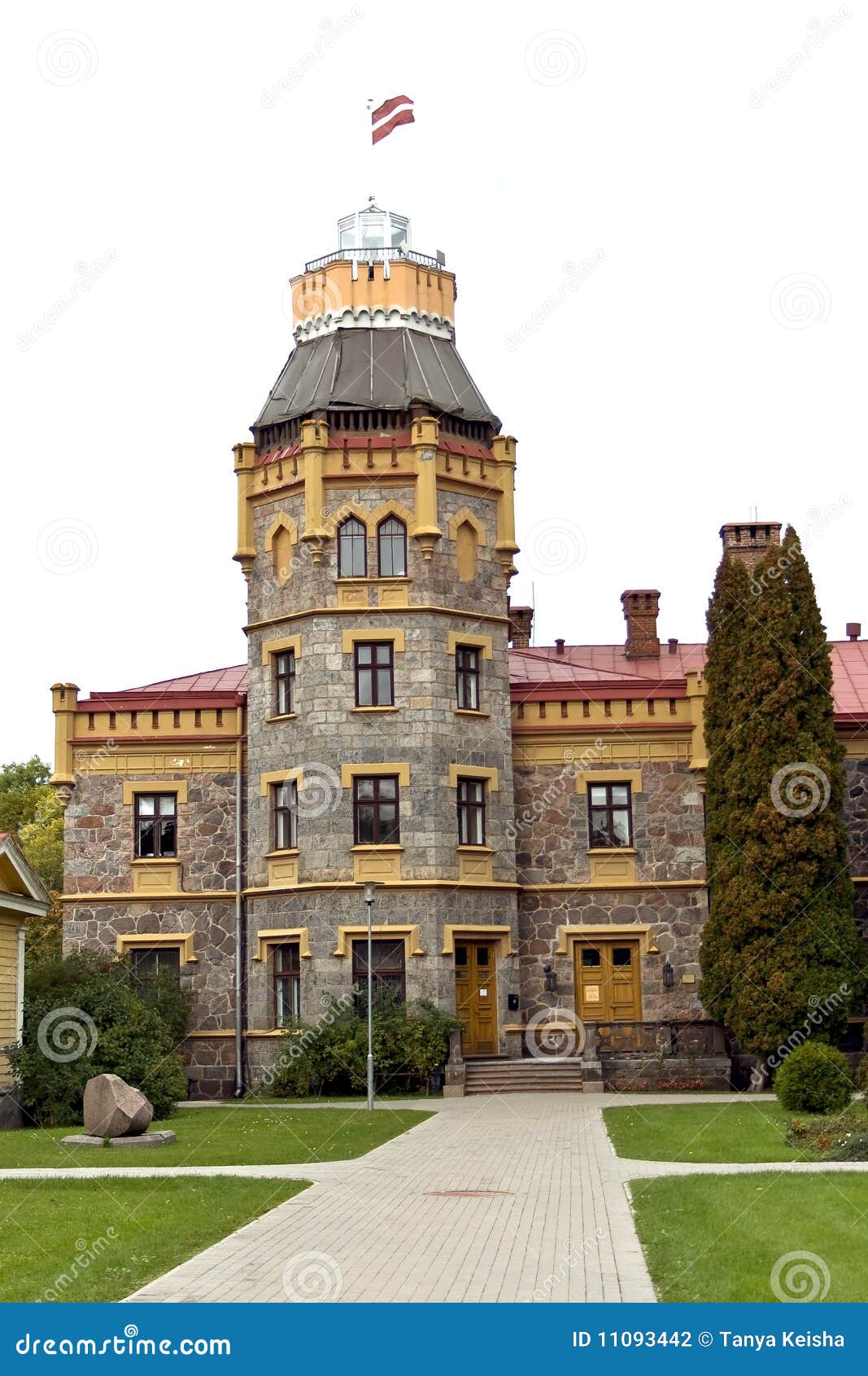 Old castle with a tower stock photo. Image of park, europe - 11093442