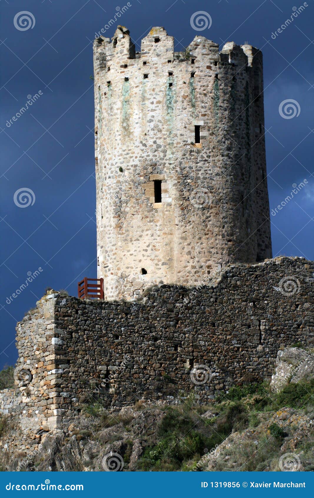 Castle Tower And Stairway, Neuschwanstein Castle Stock Image ...