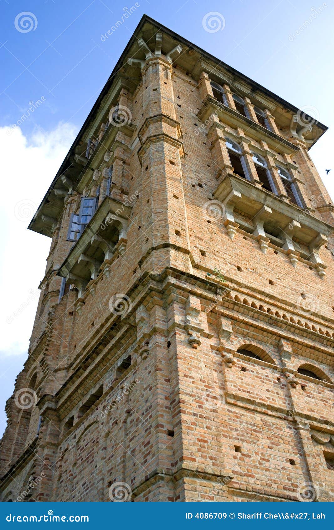 Old castle tower stock image. Image of angle, background - 4086709