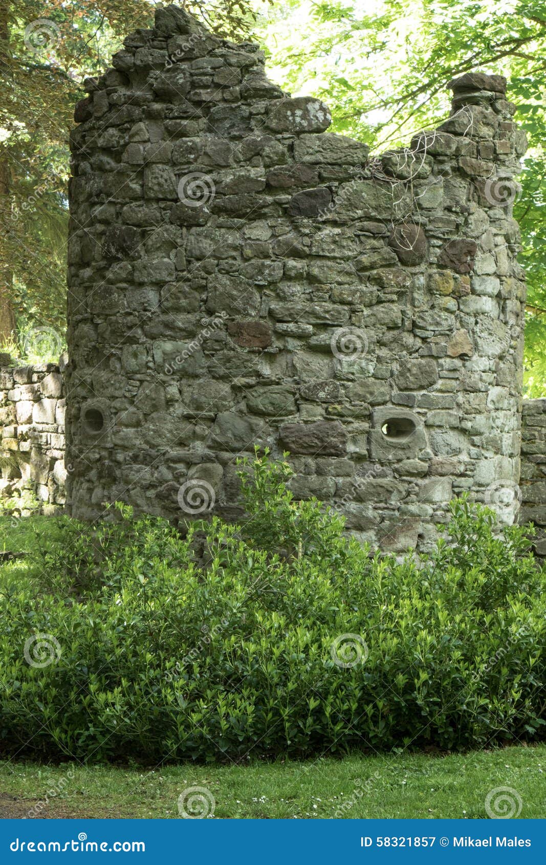 Castle Turret, Bargeme, The Var, France Royalty-Free Stock Photography ...