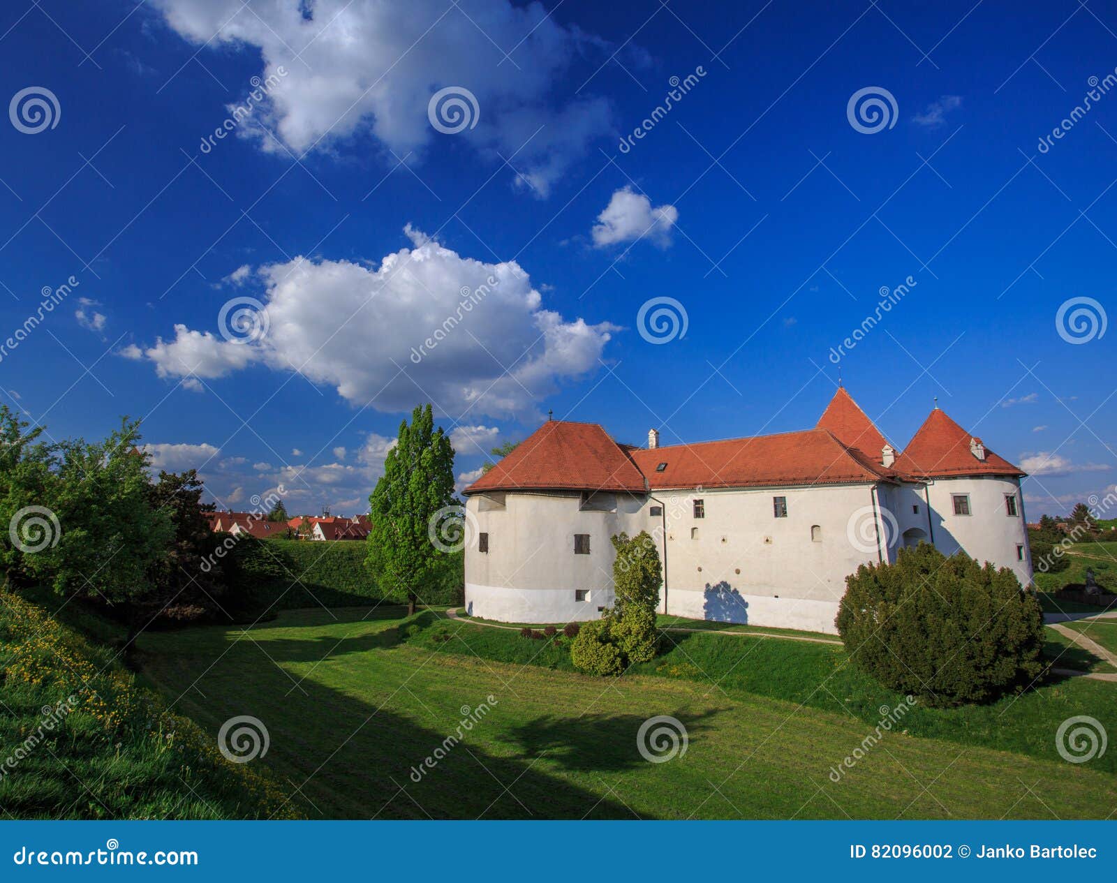 Old Castle of Varazdin stock photo. Image of castle, tree - 82096002