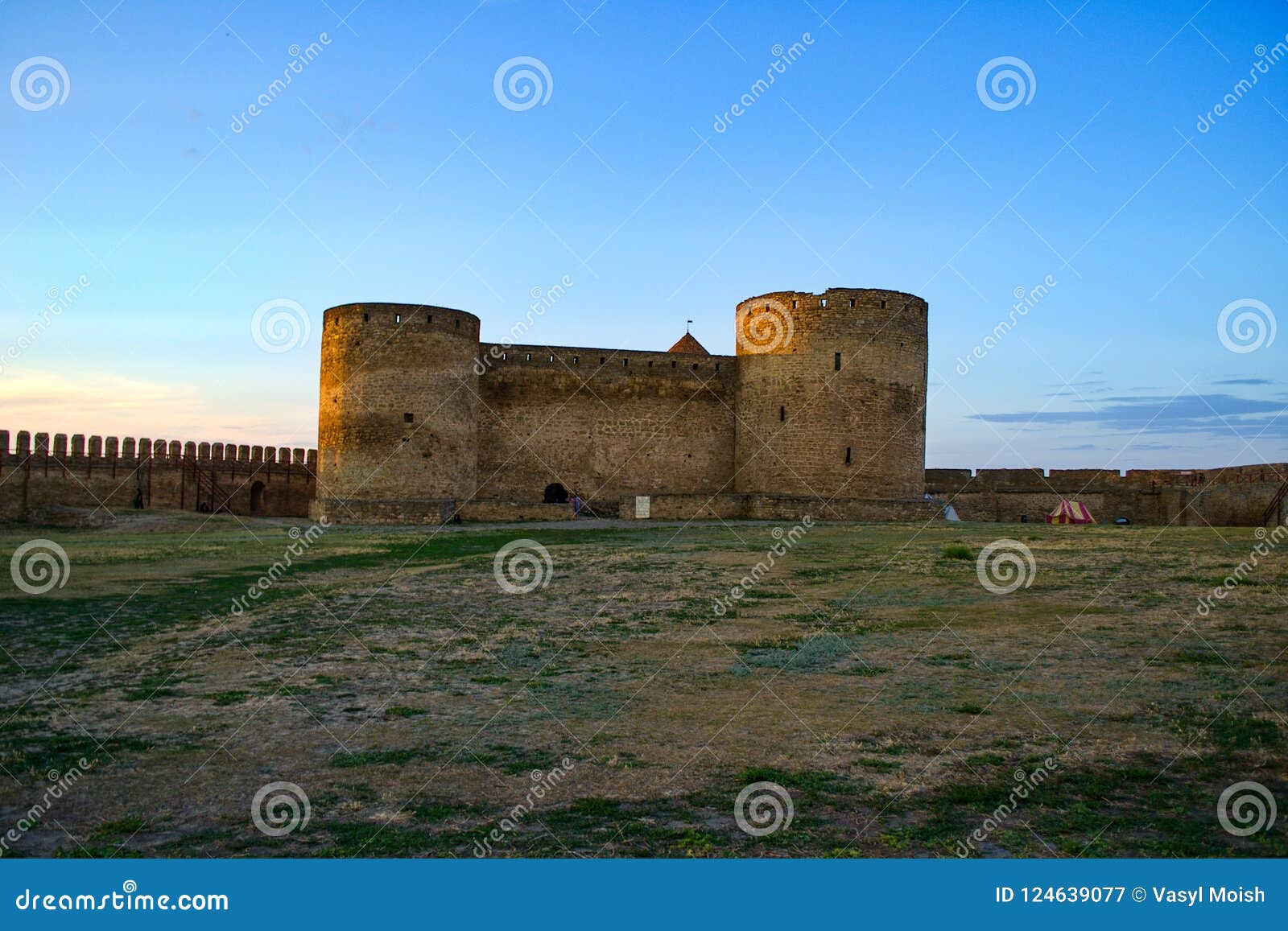 Old castle stock image. Image of facade, grass, trop - 124639077