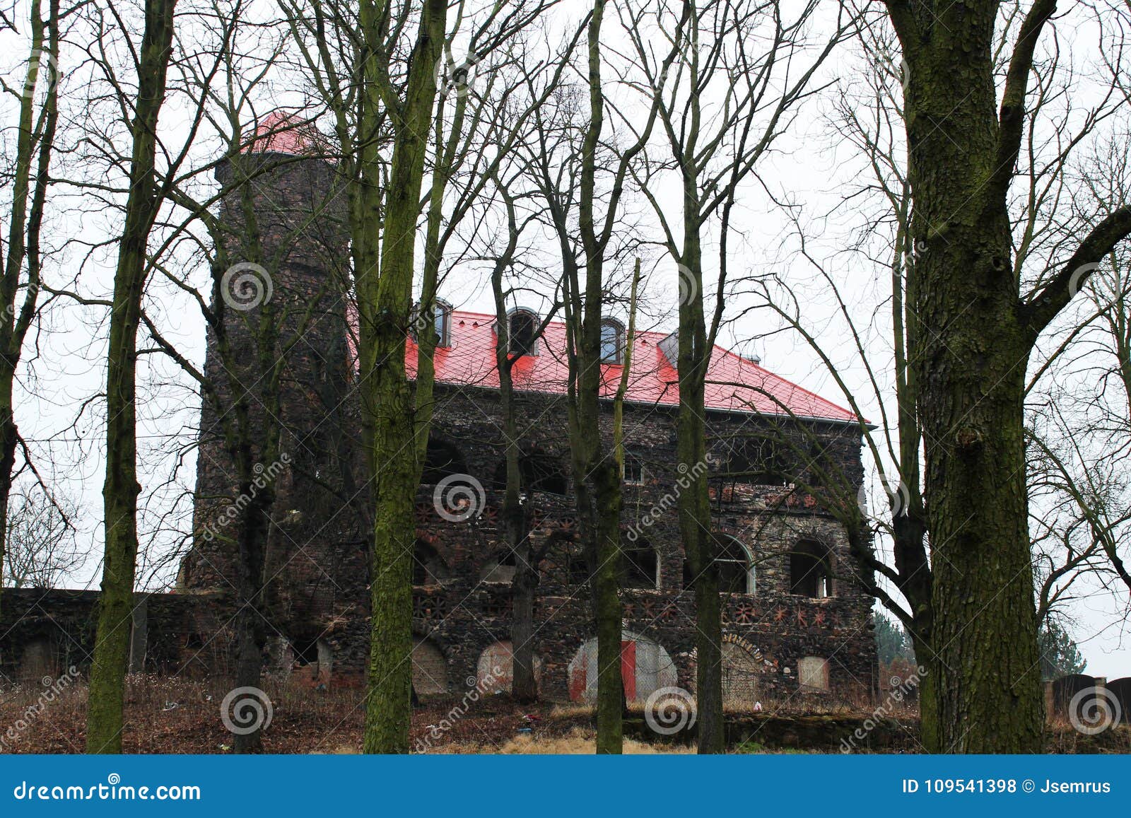 The Old Castle stock photo. Image of tree, stone, home - 109541398