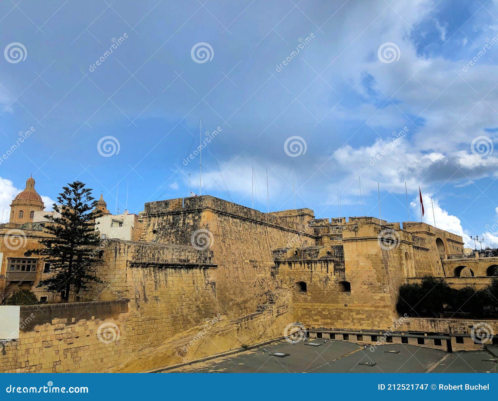 Old Castle in Vittoriosa in Malta 8.3.2020 Editorial Photography ...