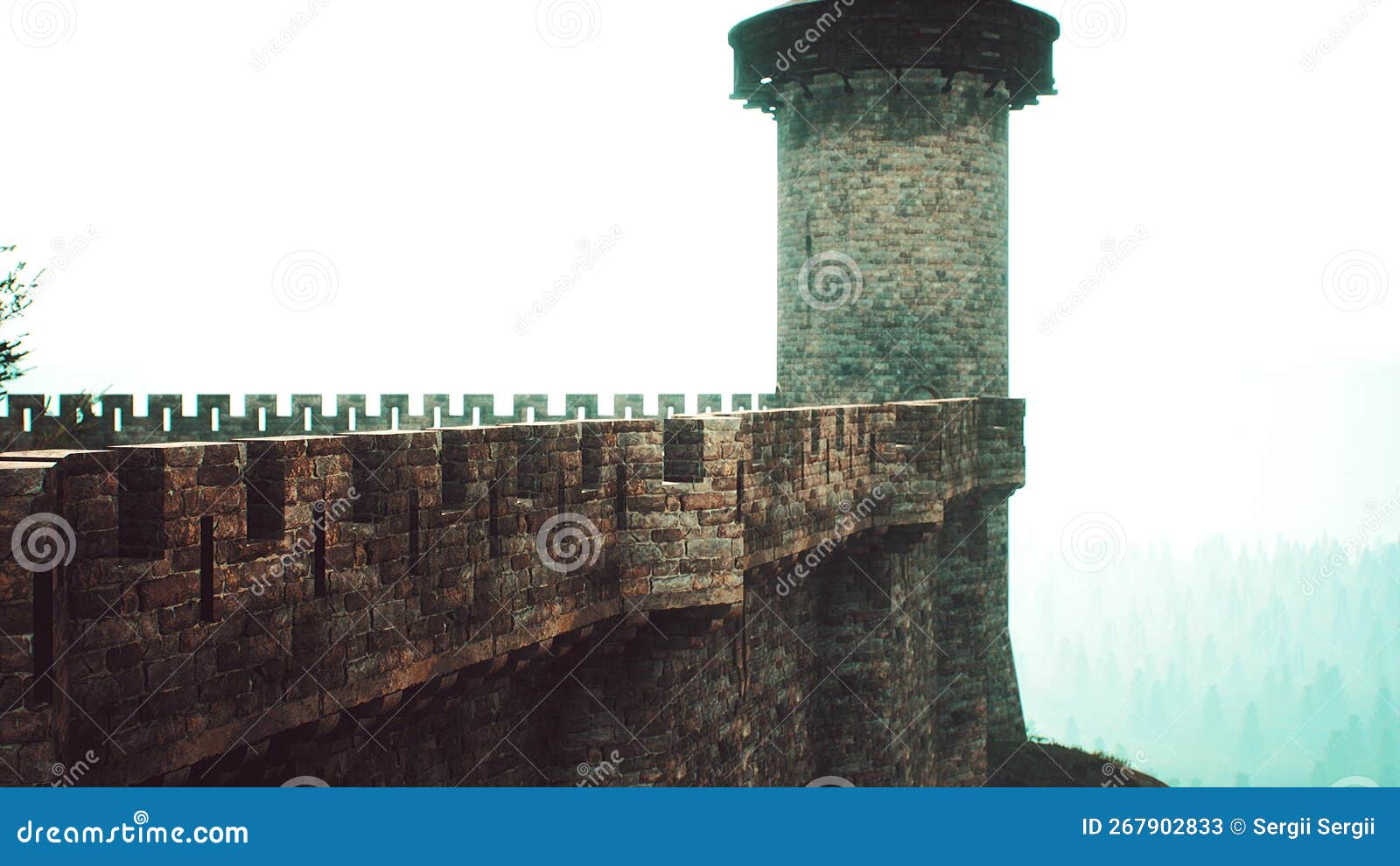 Old Castle Walls at the Sunset Stock Image - Image of north, heritage ...