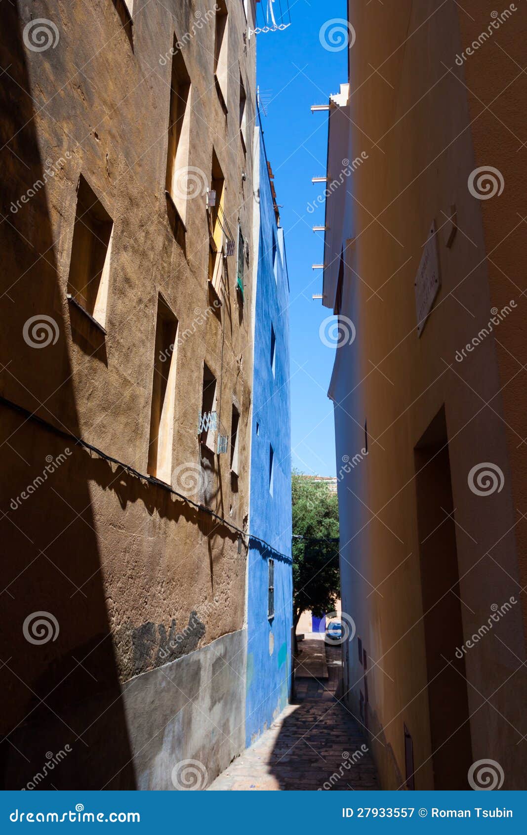 Old Catalonia Spanish Street Stock Image - Image of modern, road: 27933557