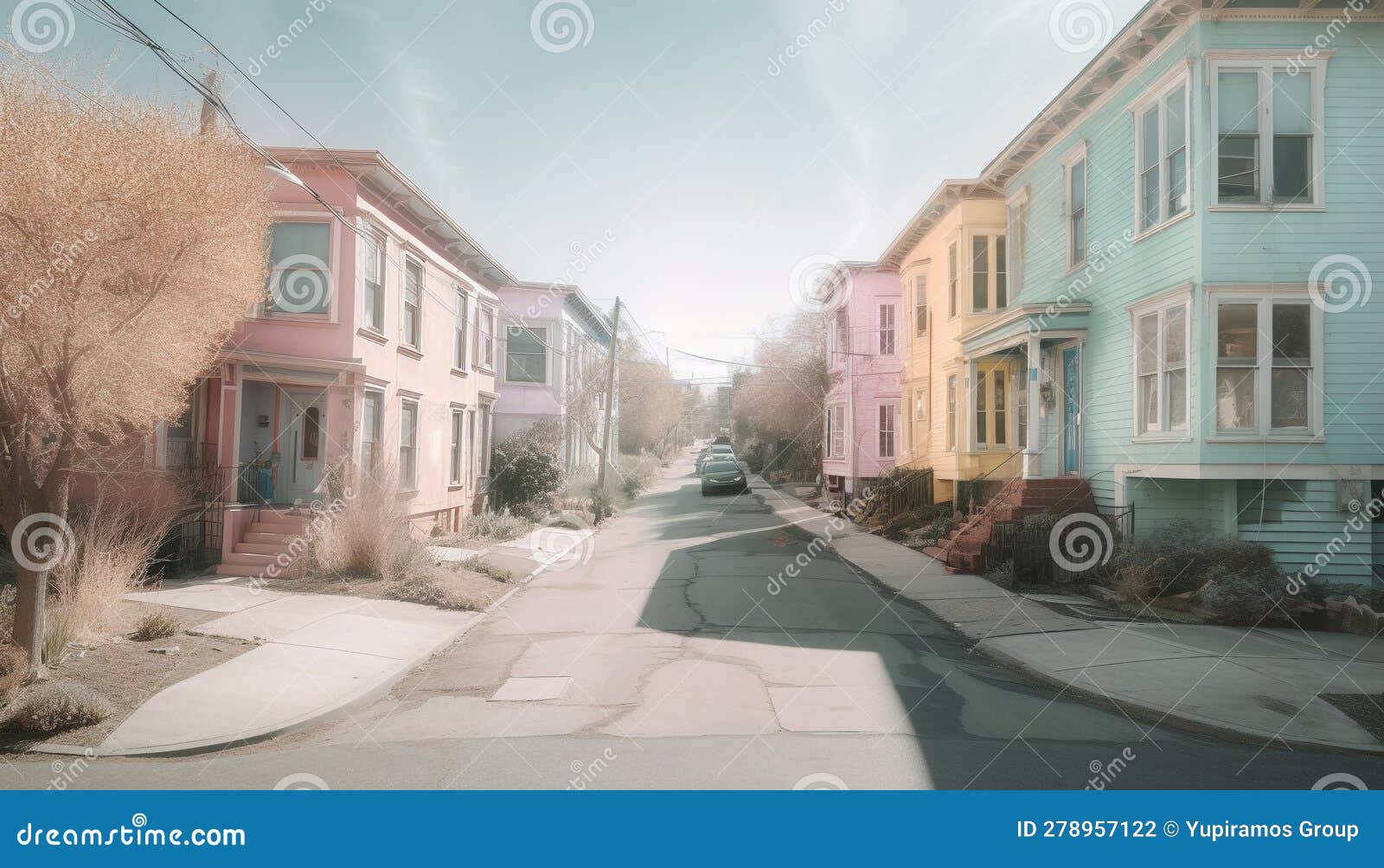 The Old Cathedral Multi Colored Facade Stands Out in the Cityscape ...