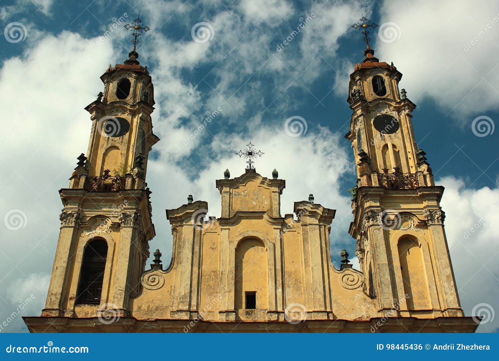 Old Catholic Church of the Ascension in Vilnius, Lithuania Stock Photo ...