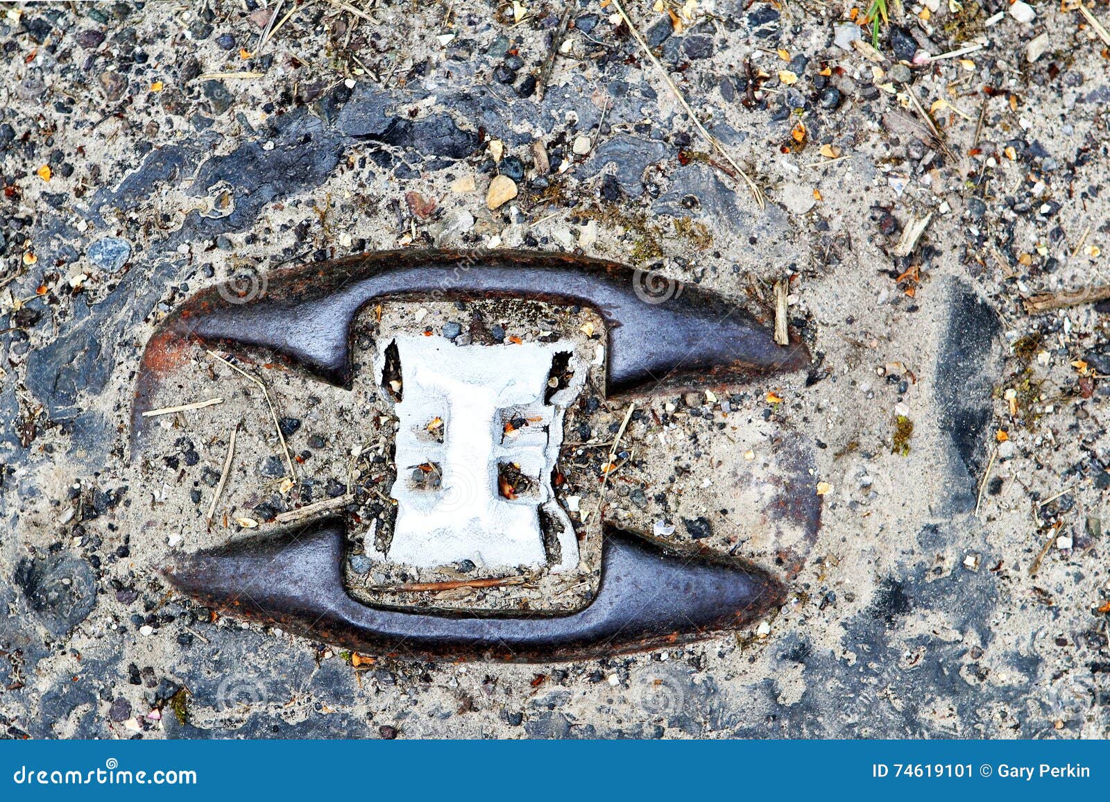 Road Reflector Objects Fixed On The Crash Barriers Made Of Concrete And ...