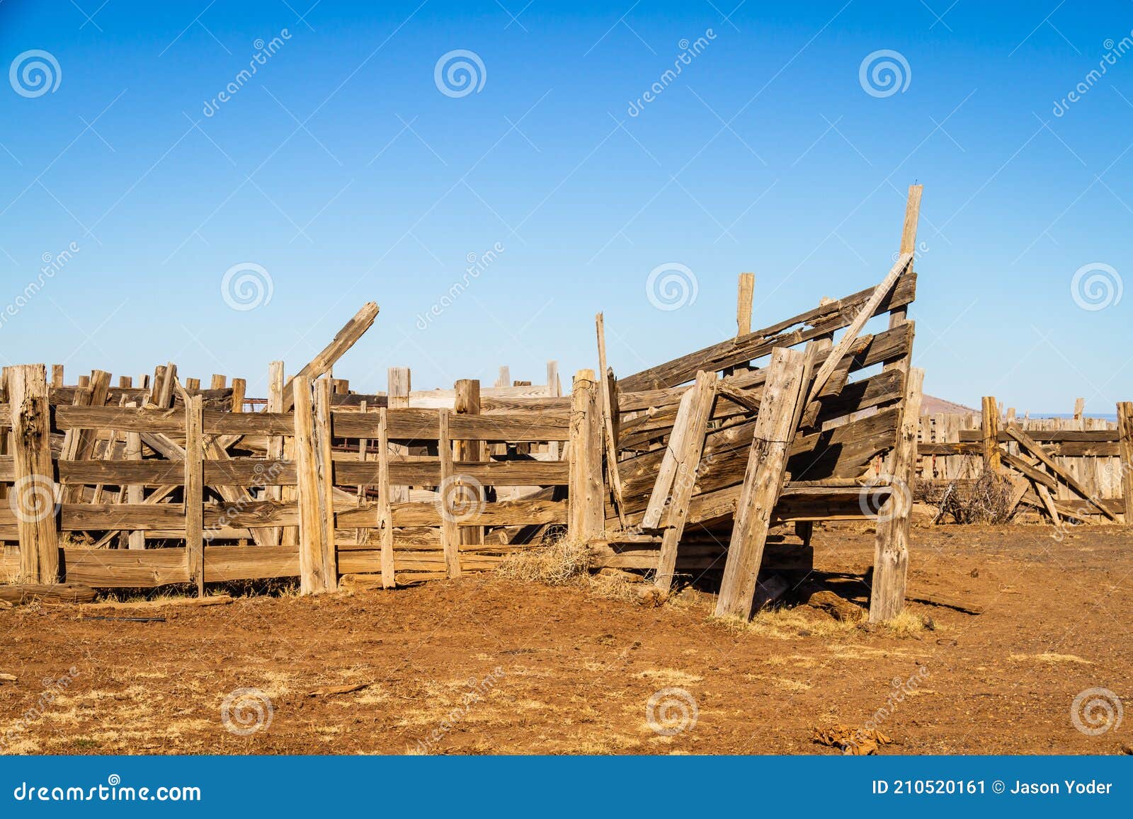 An old cattle corral stock image. Image of empty, rustic - 210520161