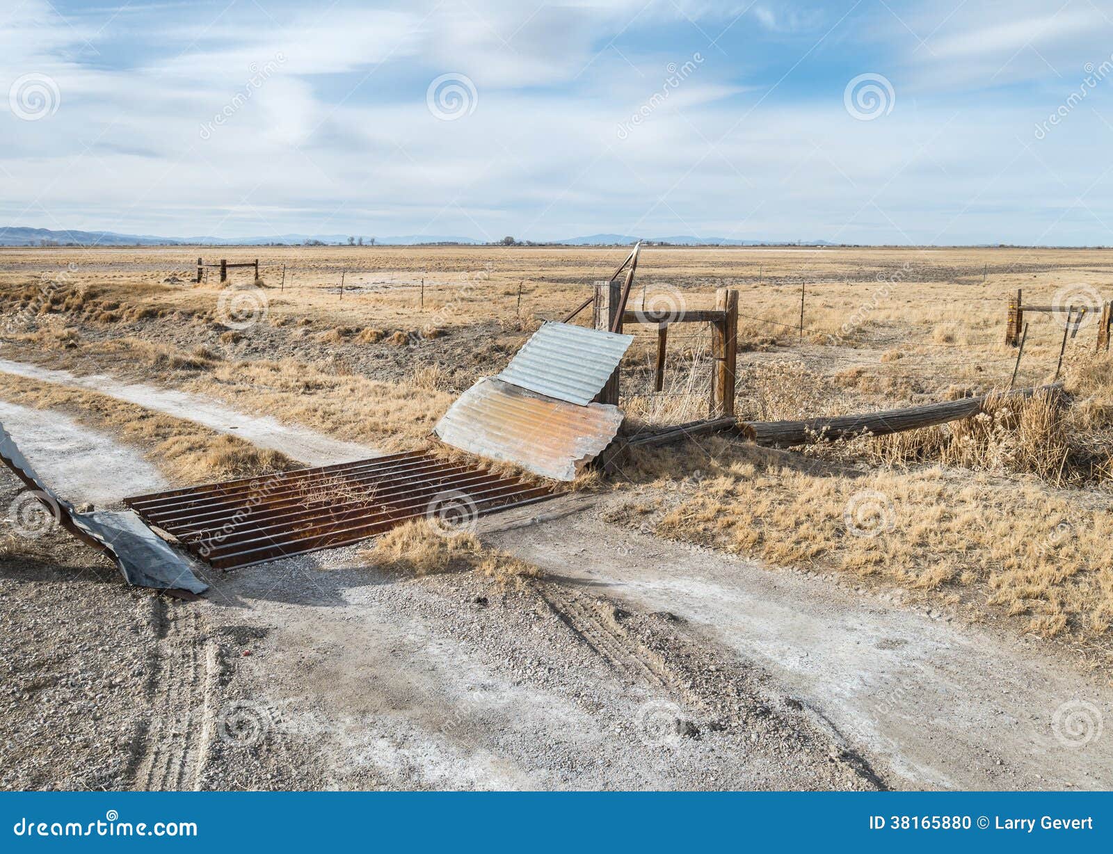 Old cattle guard stock photo. Image of gravel, iron, gate - 38165880