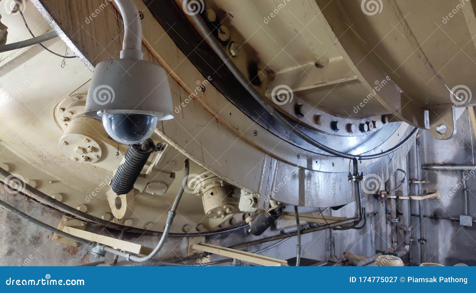 Old Cctv Camera Security Factory Stock Image - Image of monitor, home ...