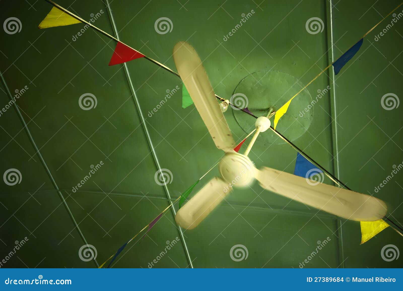 Old ceiling fan stock photo. Image of rotating, string - 27389684