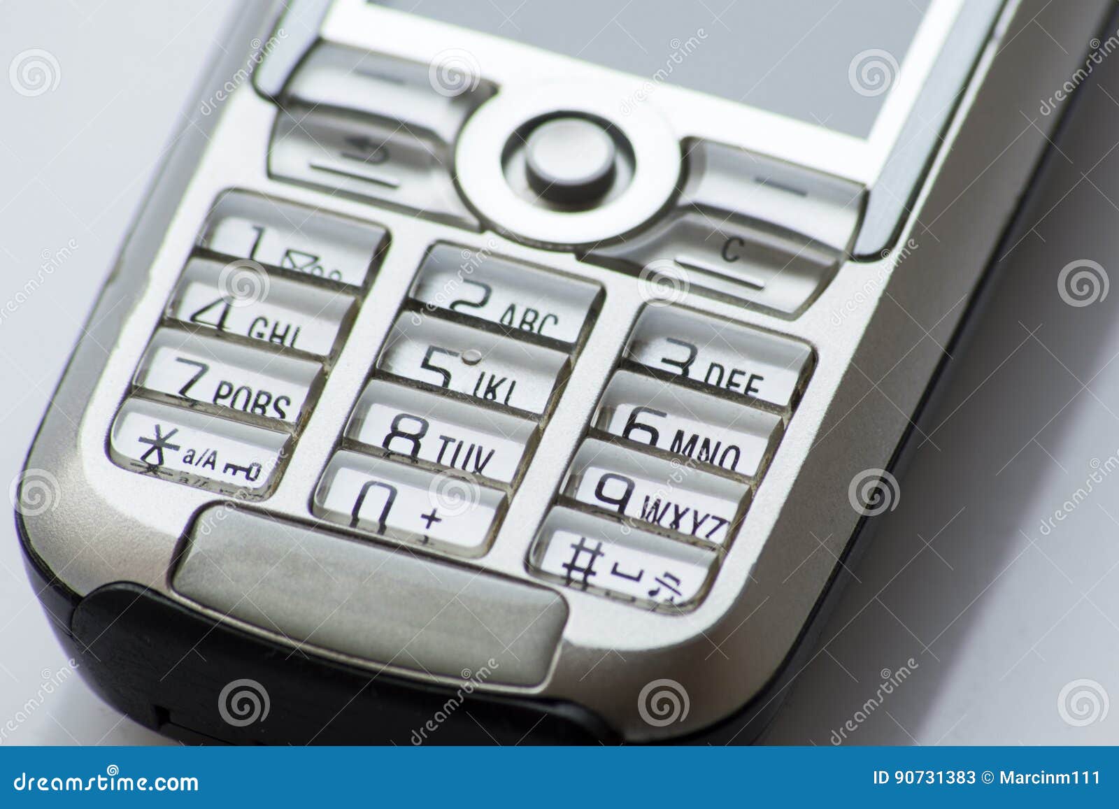 Old Cell Phone Numeric Keyboard Stock Image - Image of business, call ...