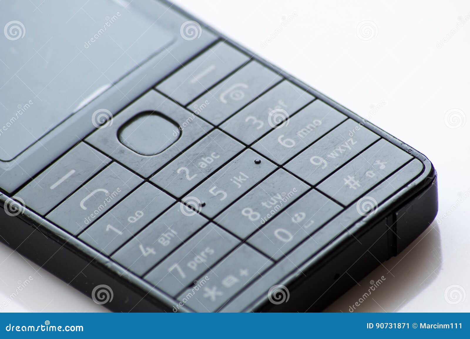 Old Cell Phone Numeric Keyboard Stock Image - Image of keypad, clipping ...