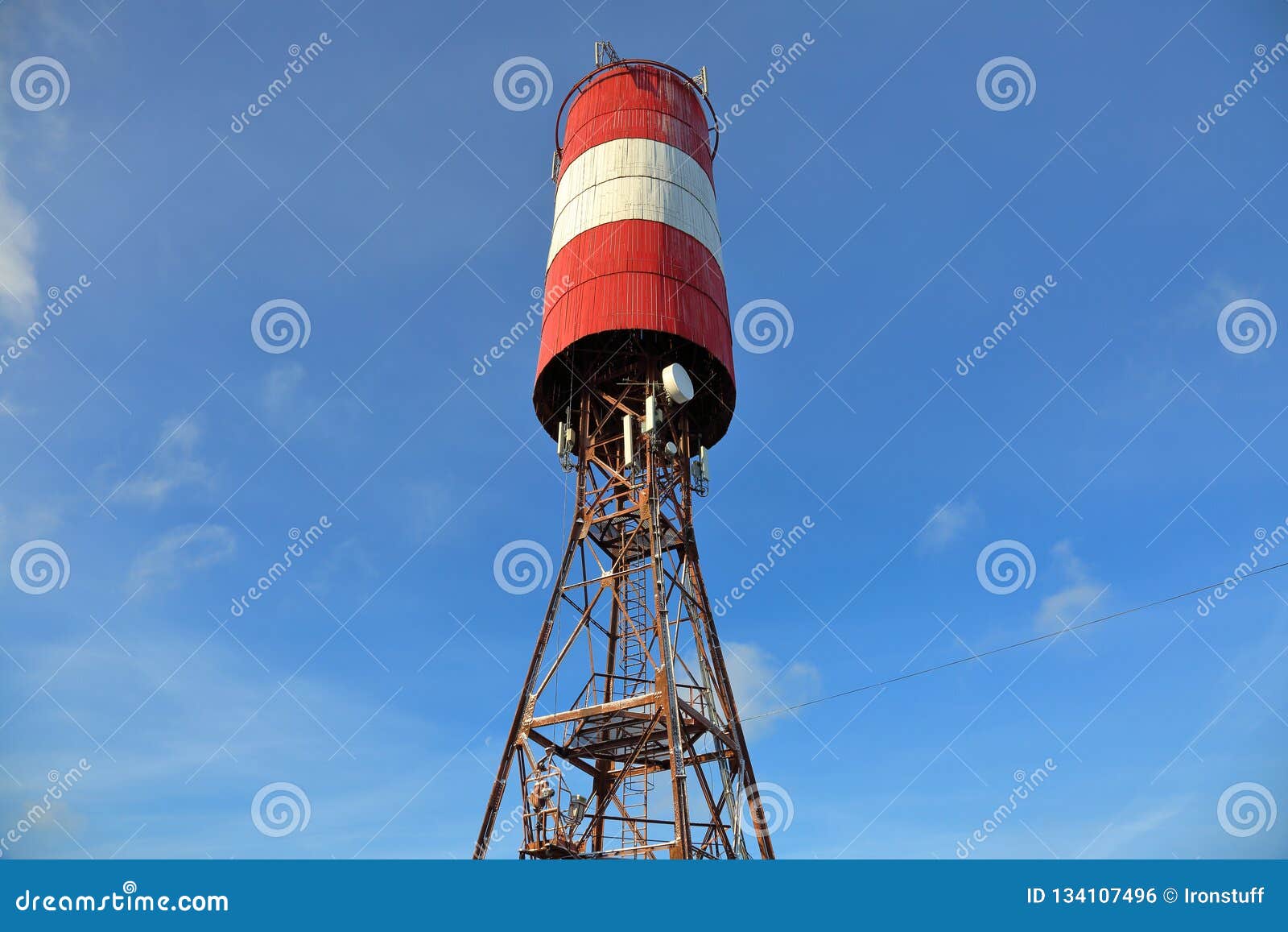 Old cell tower stock photo. Image of network, high, blue - 134107496