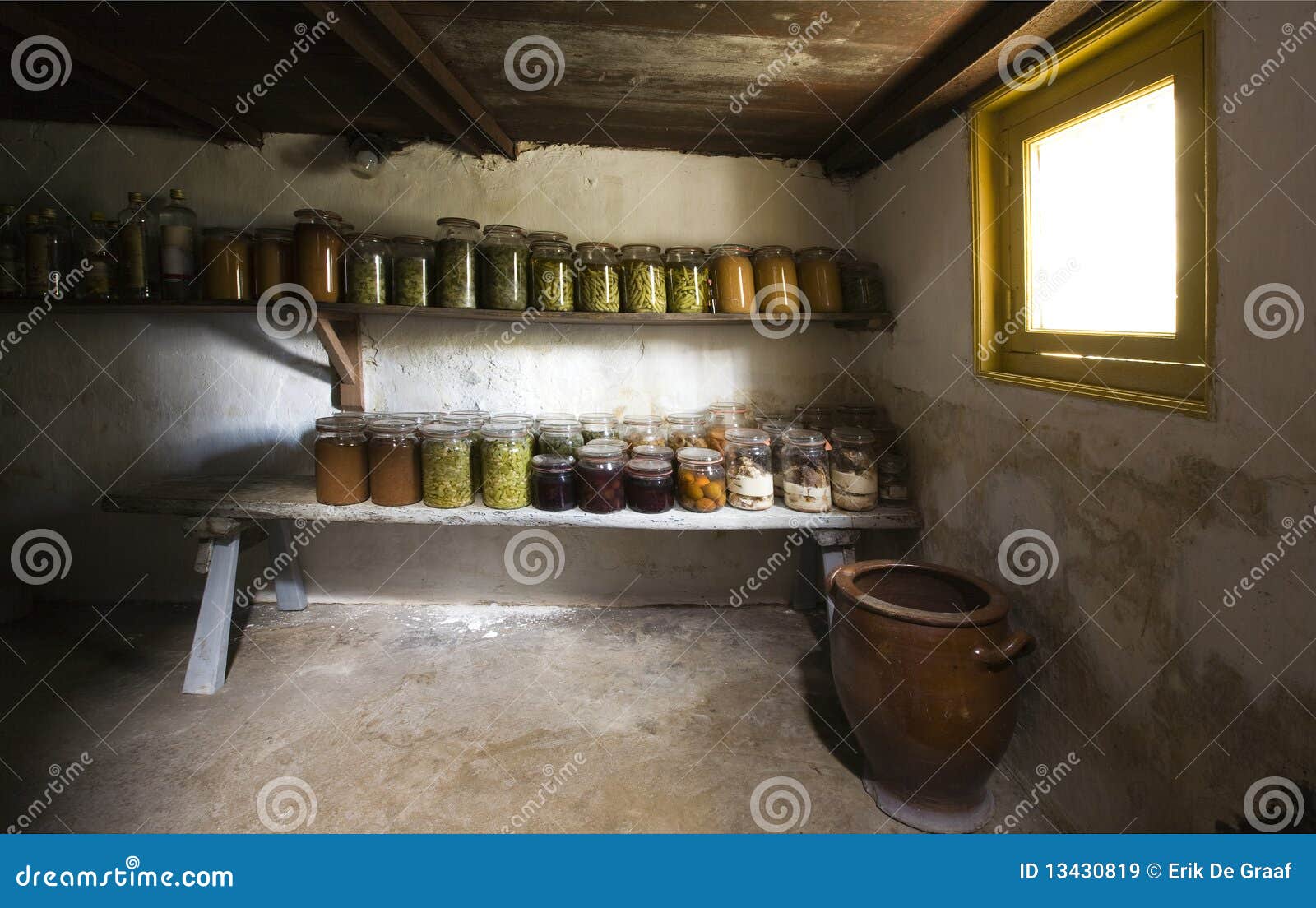 Old cellar stock image. Image of indoor, home, vegetable - 13430819